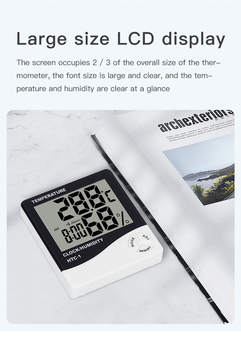 Warmth Tech Temperature Humidity Clock - Precision & Durability