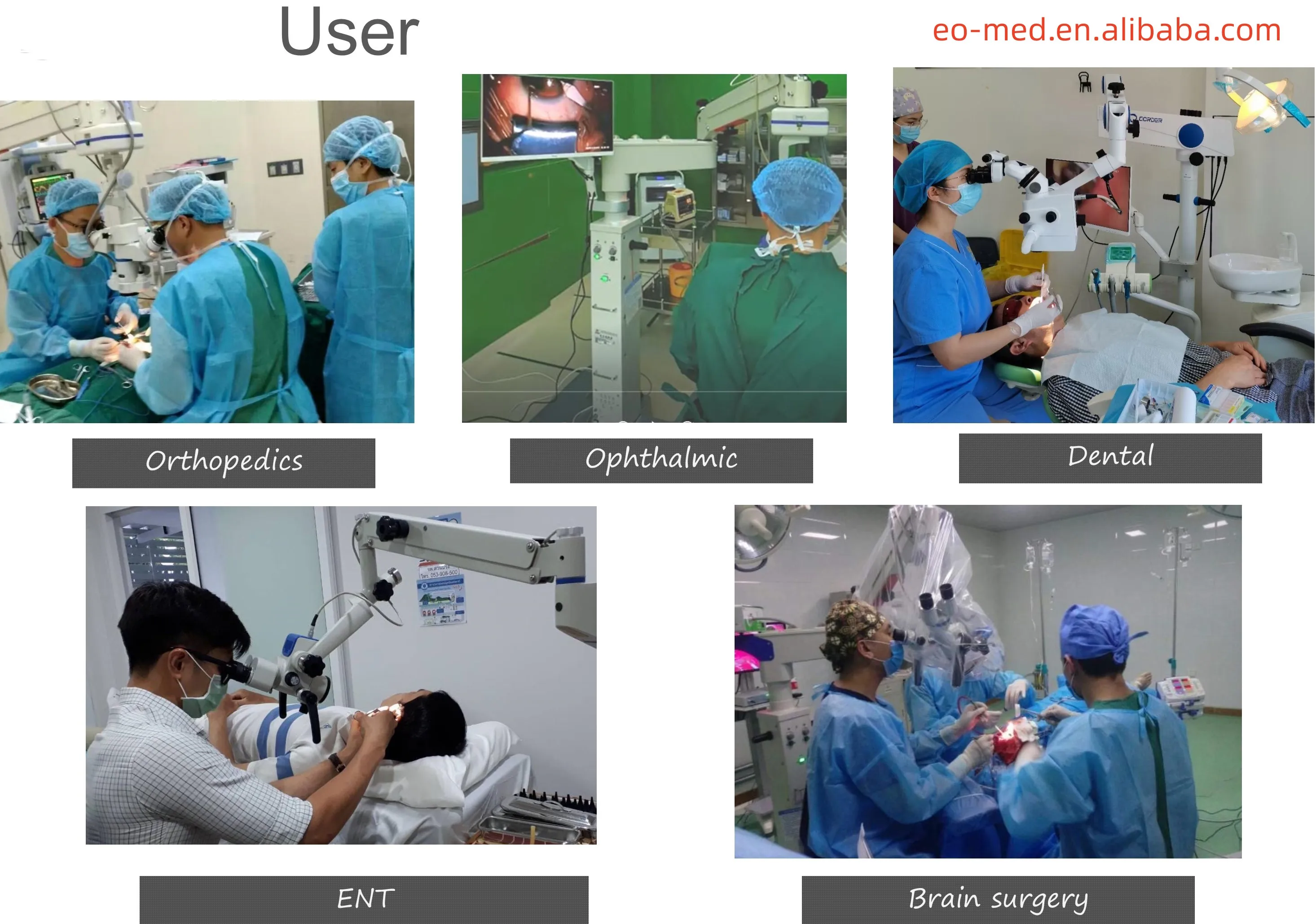 EOM-610A Ophthalmic Surgery Equipment - Precision Microscope