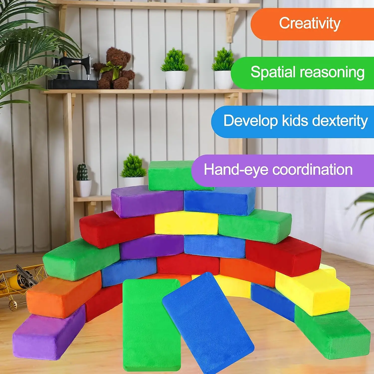 Educational Foam Building Blocks For Toddlers,Safe And Colorful ...