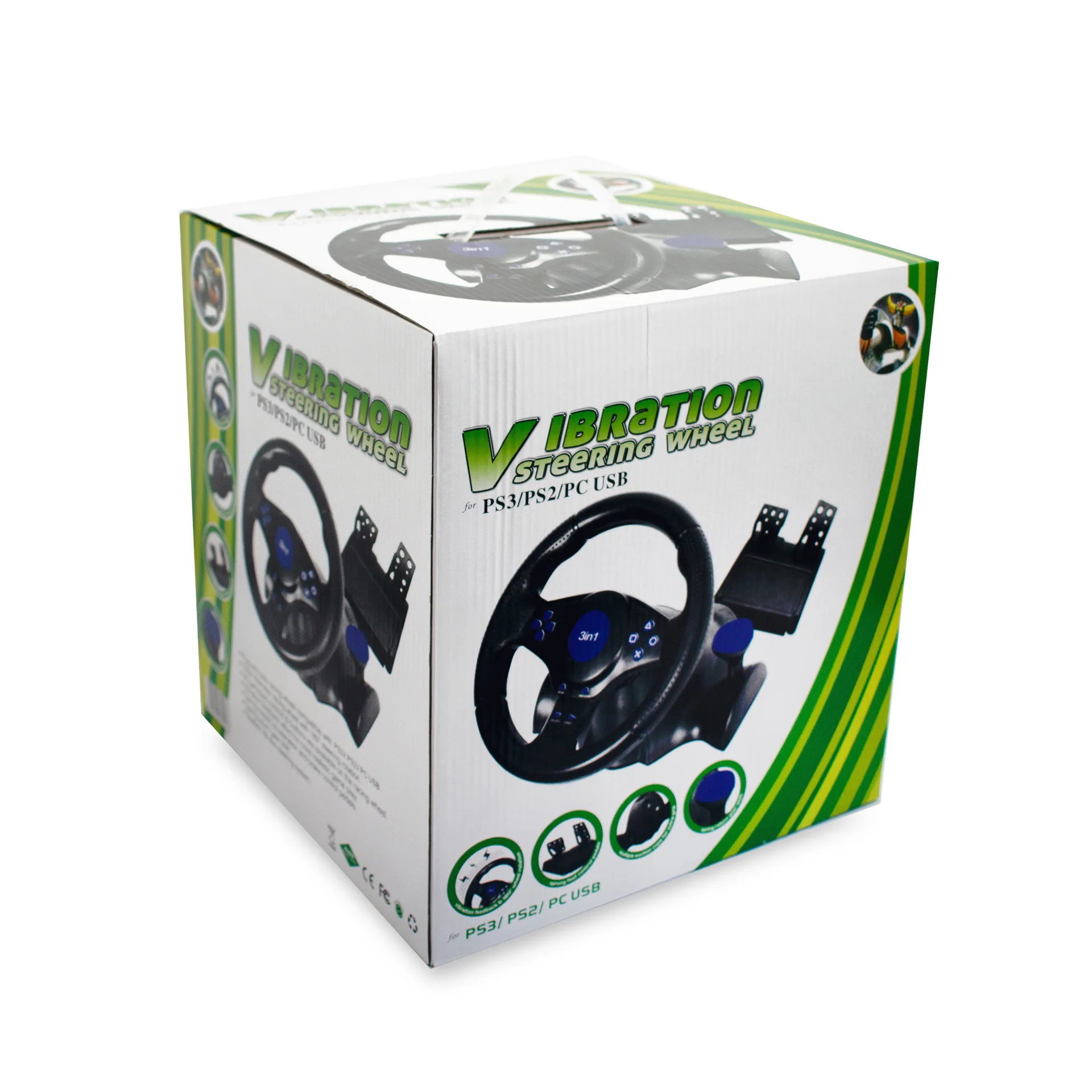 7 in 1 Game Steering Wheel - Racing Fun for Nintendo & Xbox