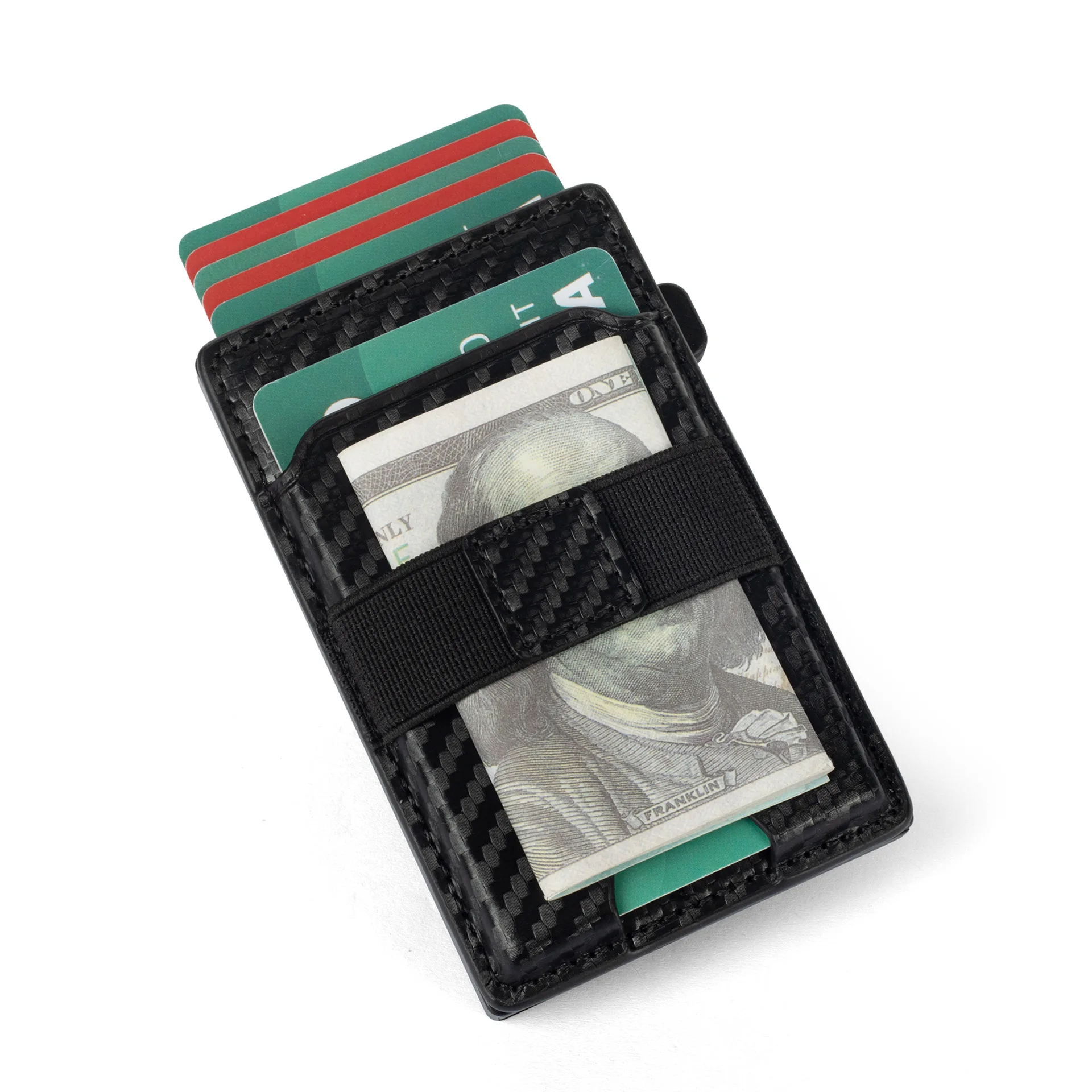 Minimalist Pop Slide Card Holder Metal Wallets For Men Rfid Blocking ...