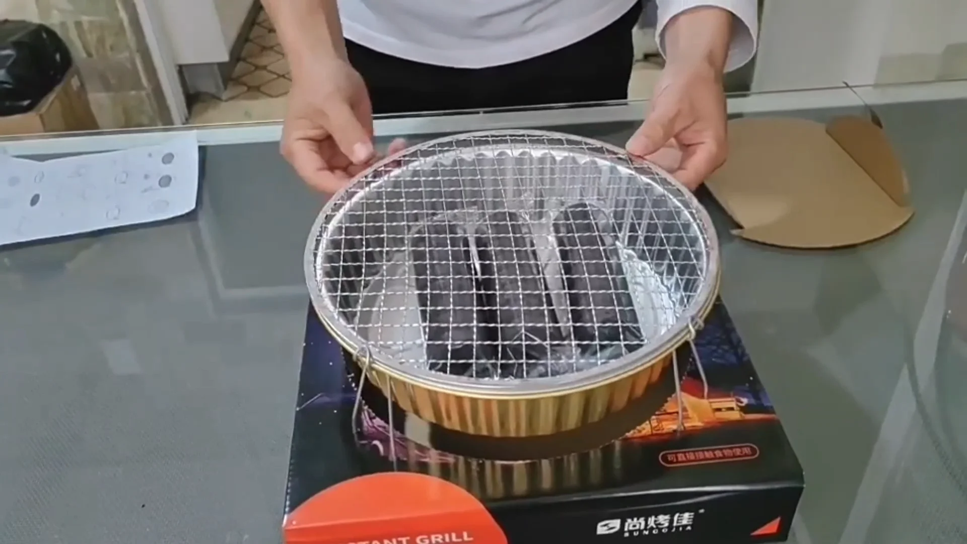 Disposable Takeaway Smoker Portable Charcoal With Built In Bbq Grills ...