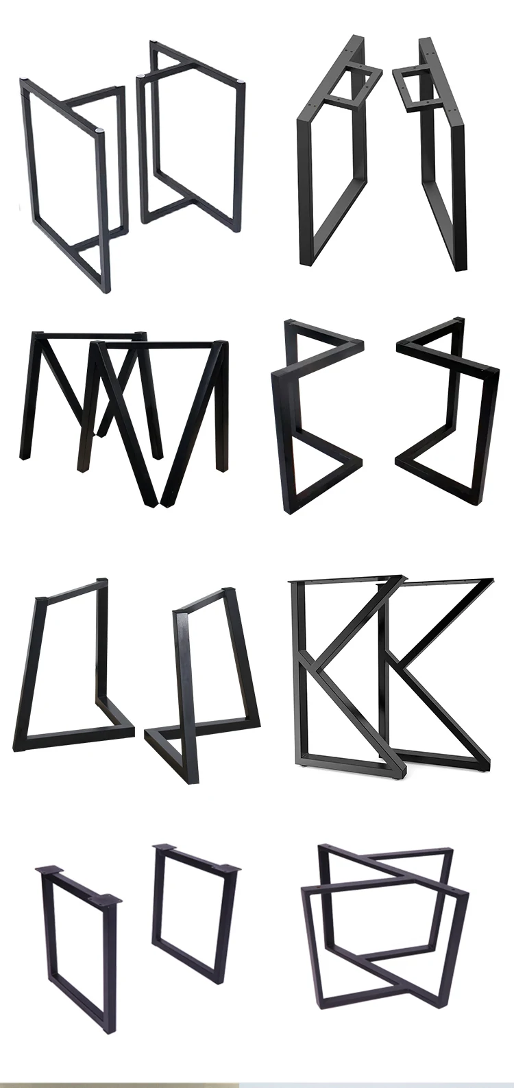 Modern Decorative Metal Cast Iron Coffee Metal Table Frame Dining ...