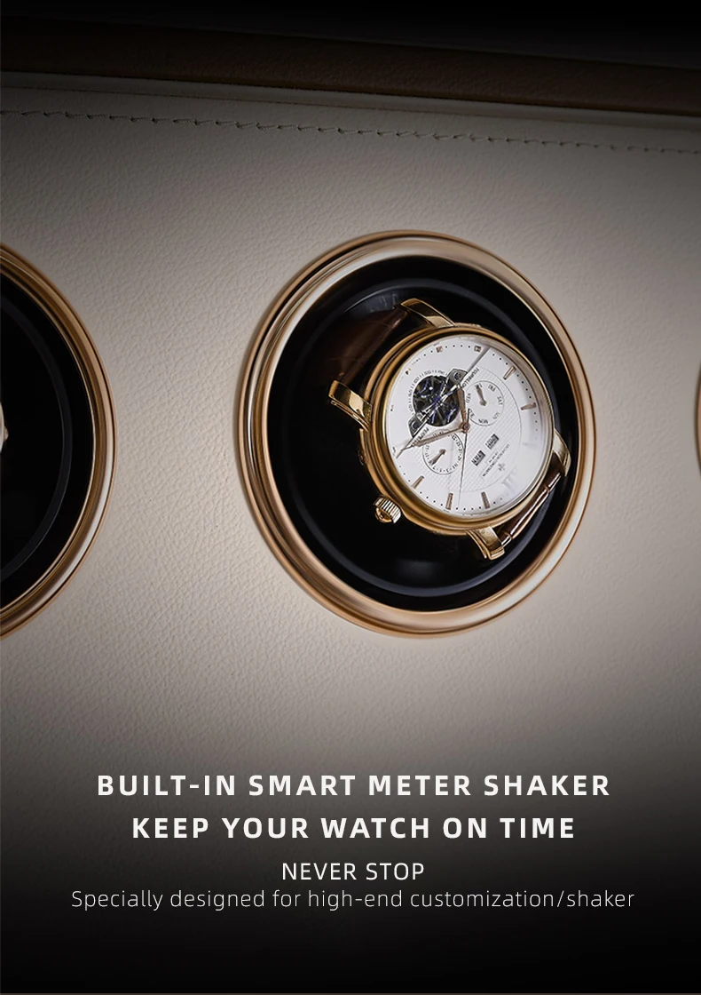 ROEASY High Quality Automatic Watch Winder Safe Wood Leather Watch ...