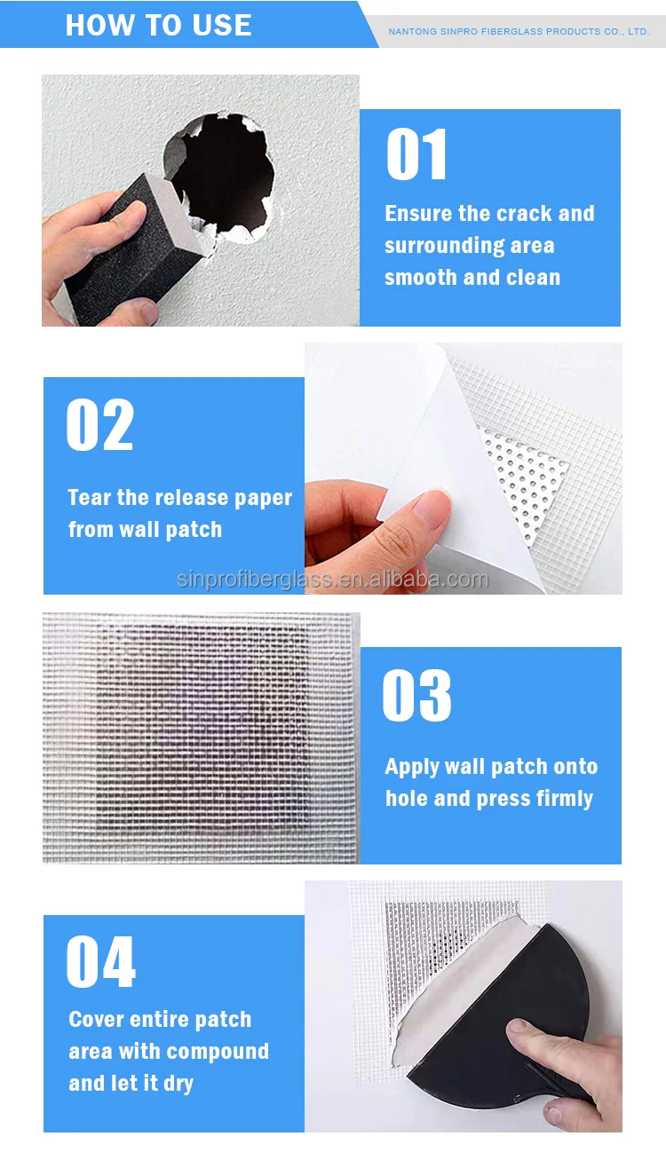 2 Inch 4 Inch 6 Inch 8 Inch Fiberglass Aluminum Drywall Repair Wall ...