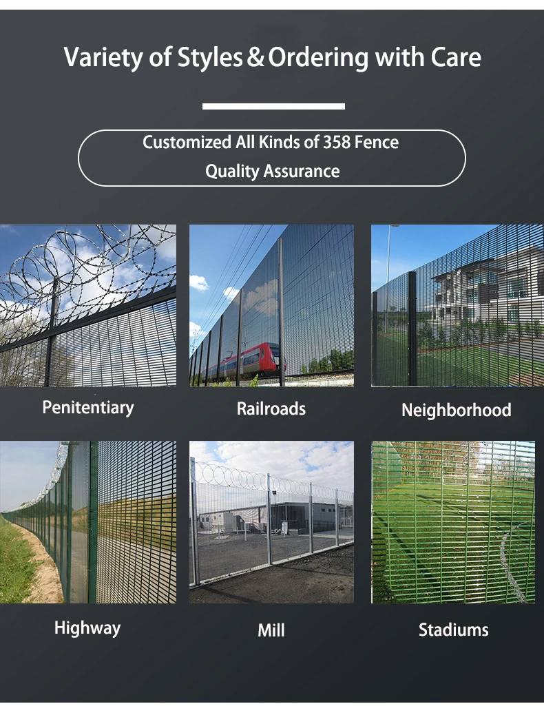 358 Security Galvanized Fence Anti-climbing Guardrail Razor Spike Pipe ...