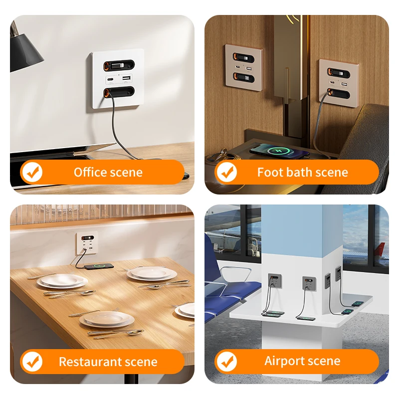 Wholesale Pd20w Smart Home Power Socket 16a 2 Usb Charging Desk Power ...