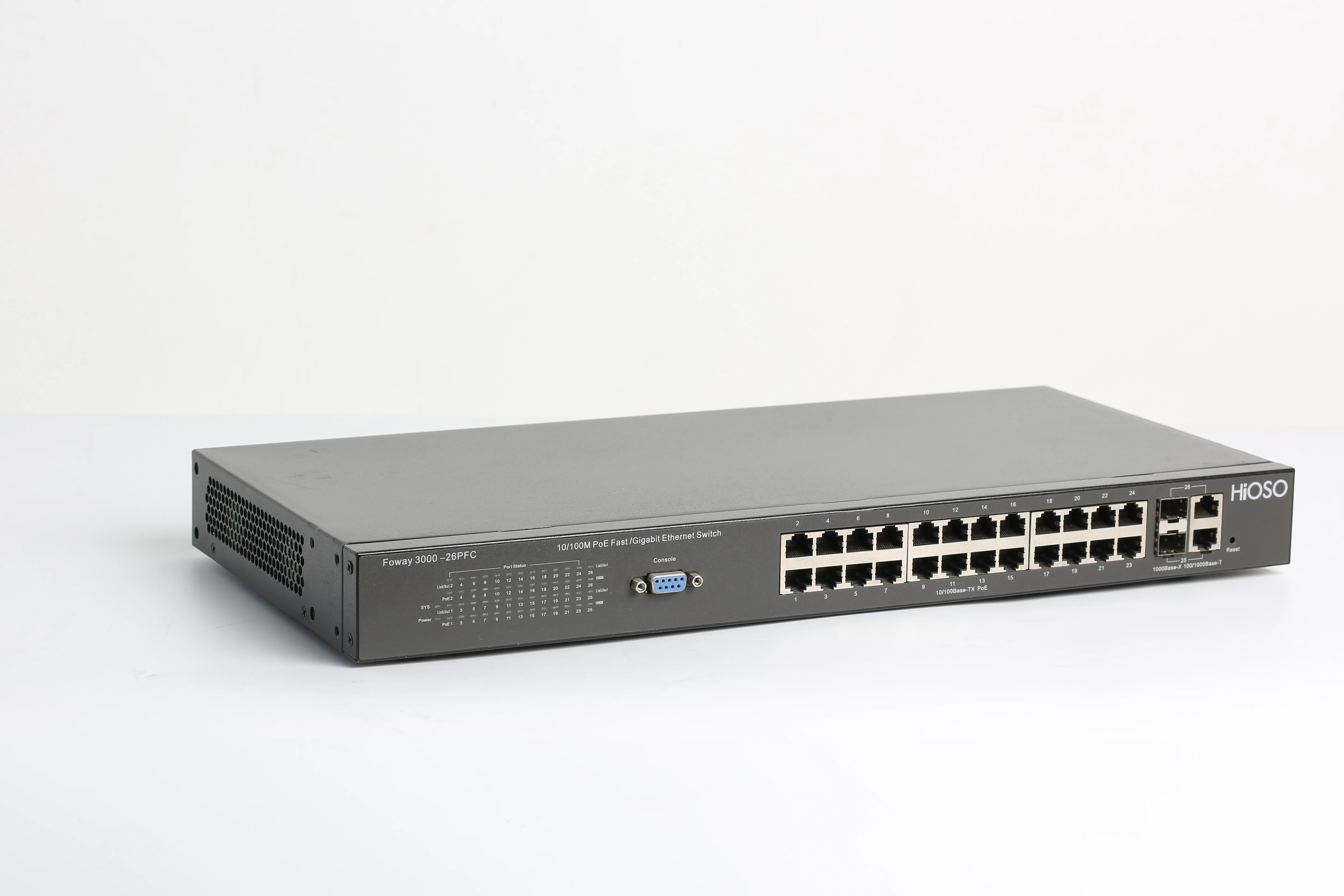 24-port 10/100m Fiber Network Switch With 2 Gigabit Ports - Oem