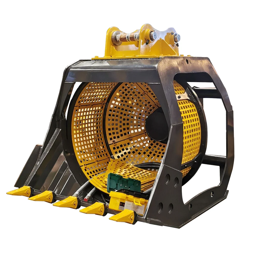 MONDE excavator Rotation screener bucket rotary sieve bucket for ...