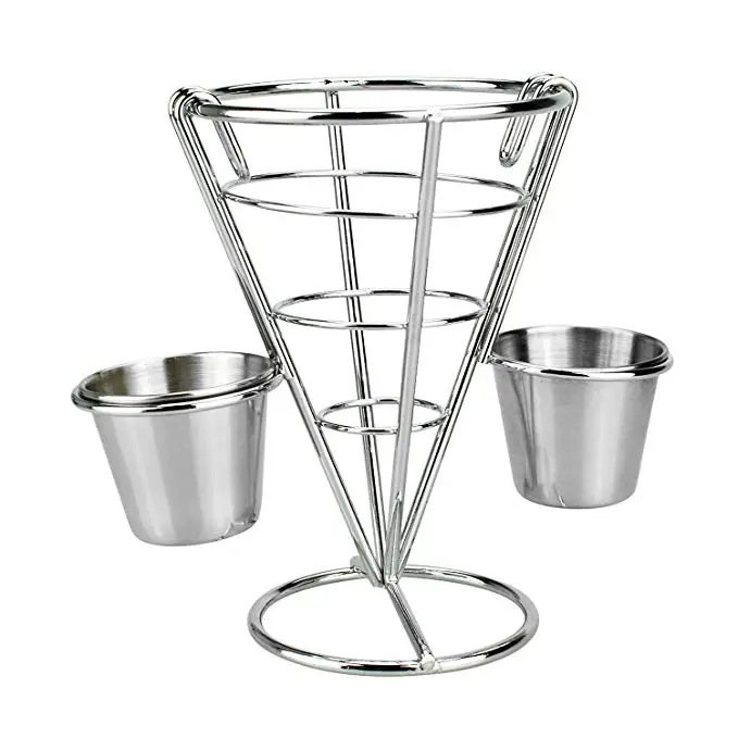 New three-wheeler french fry serving stand Metal Fry food display Rack ...