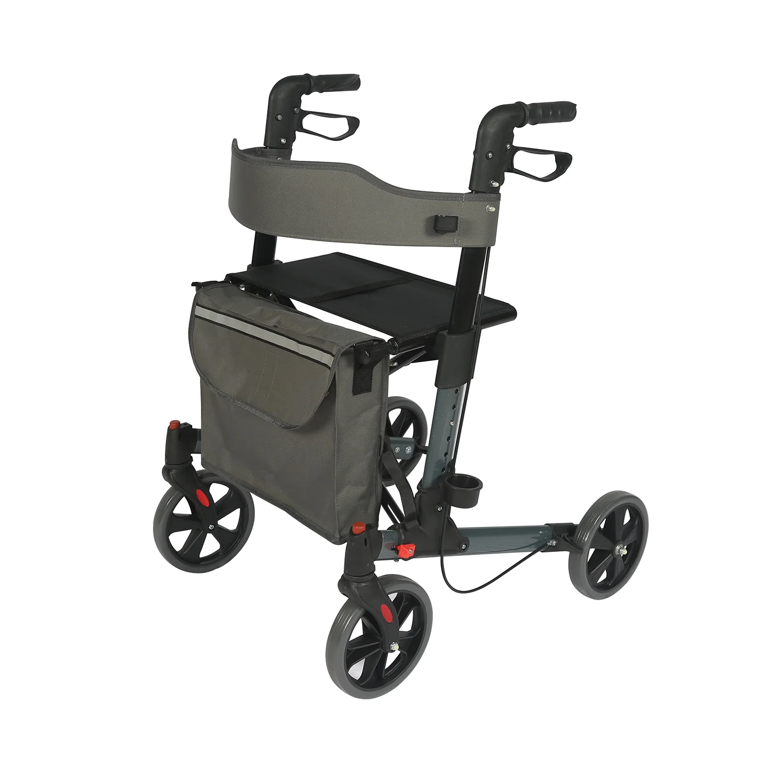 TONIA Aluminum Rollator Walker with Seat for Elderly & Disable People TRA03