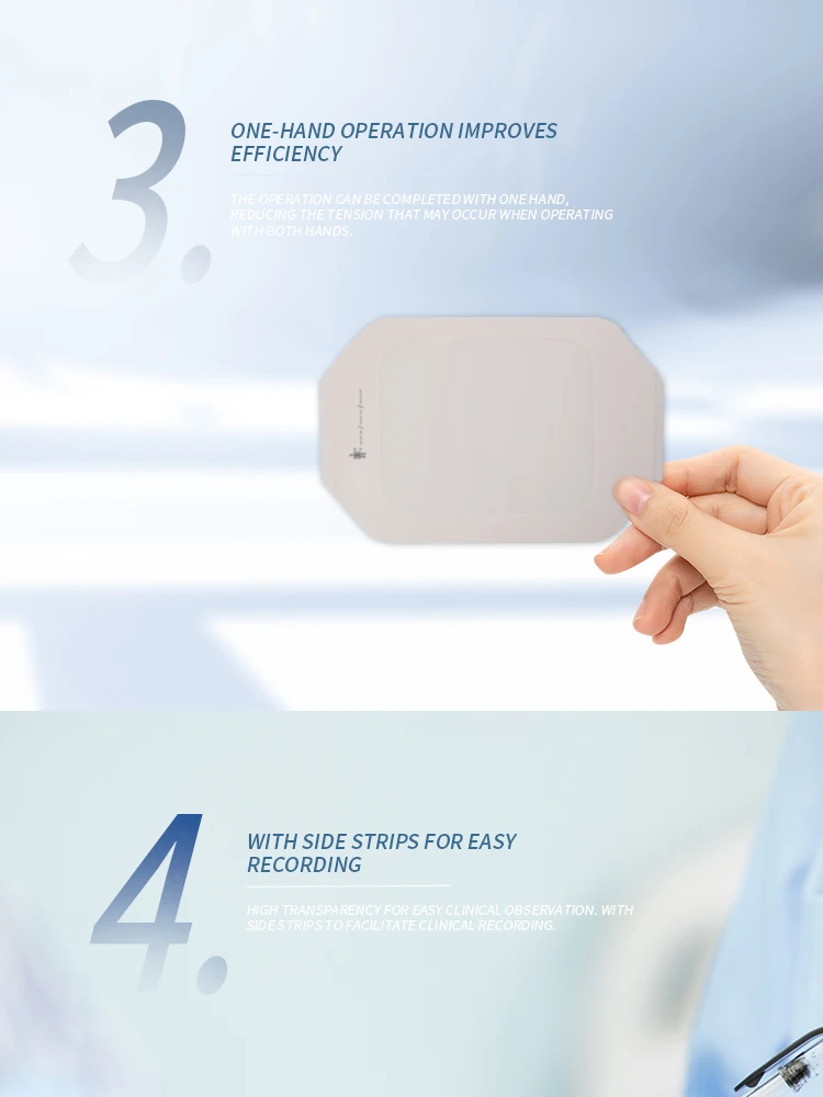 IV Wound Dressing Sterile Non Woven/PU Indwelling Needle Stickers Fixed ...