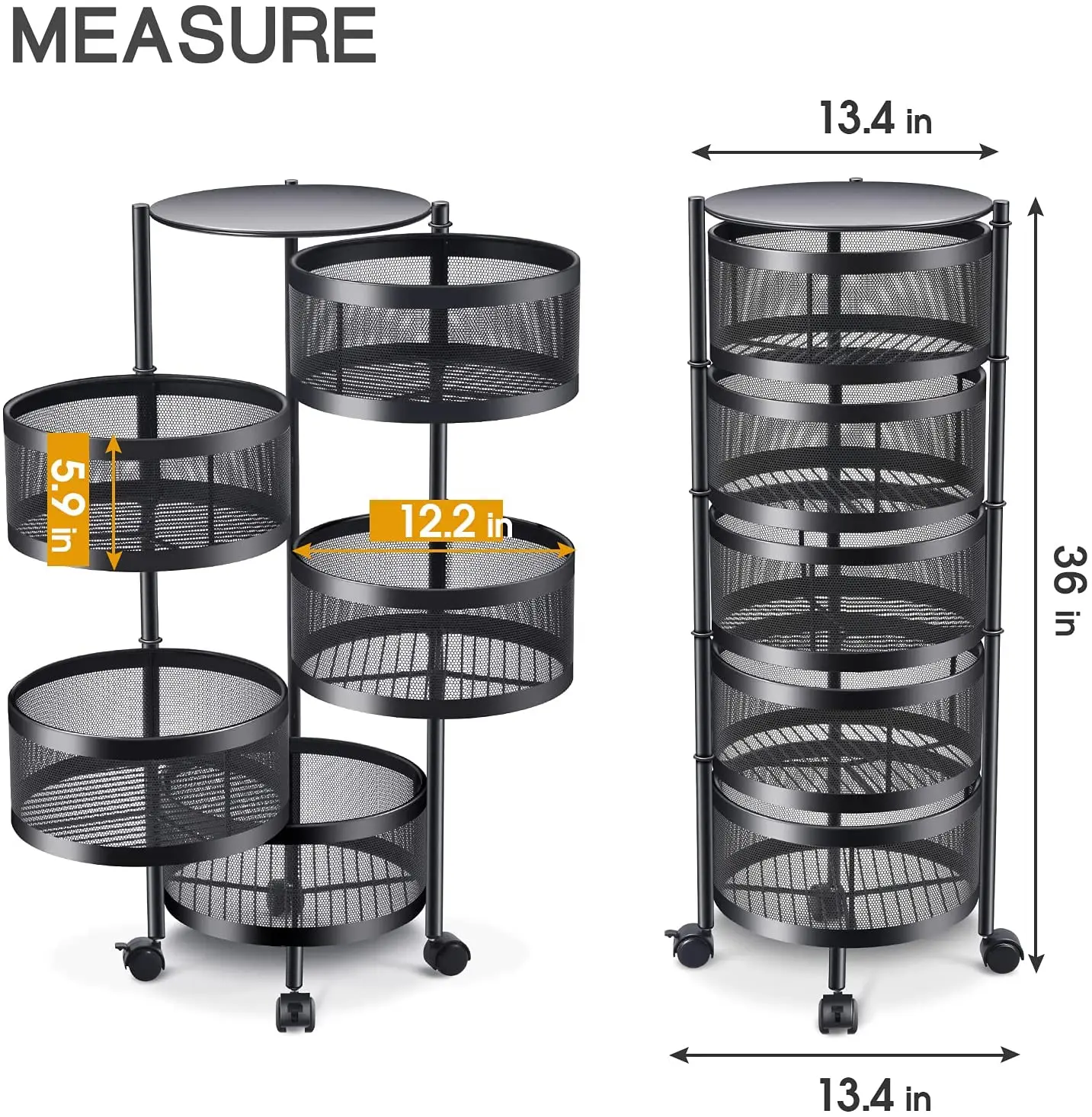 Multi-layer Storage Shelves - Efficient Kitchen Organization
