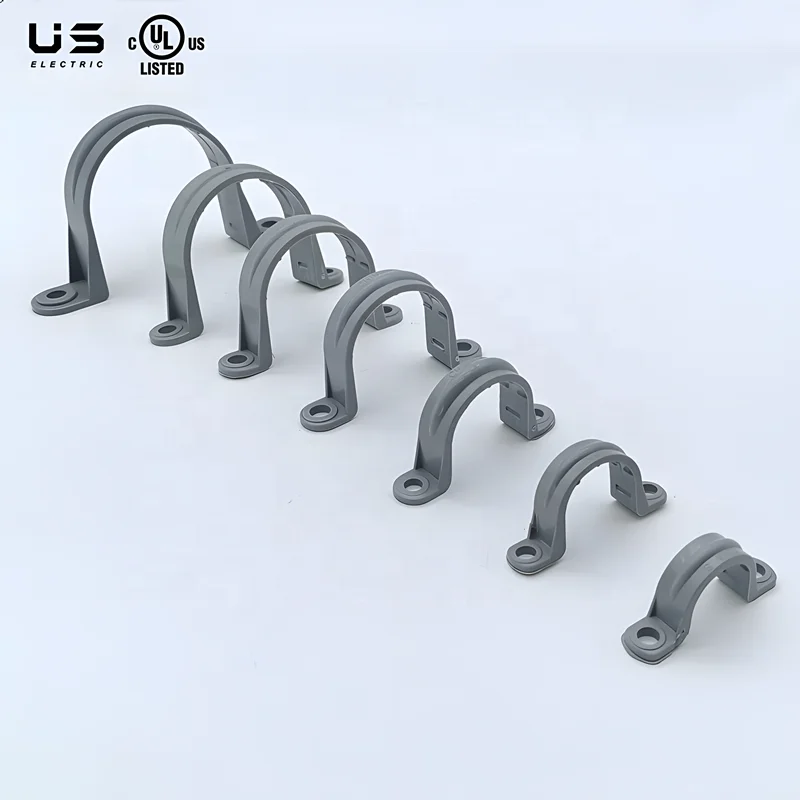 U-shaped Conduit Support Device 2 Holes Pvc Pipe Strap Conduit Fitting ...