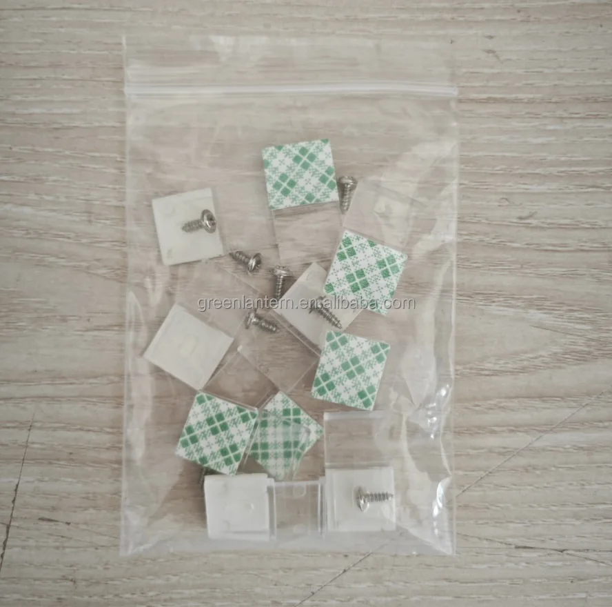 10pcs Cob Led Strip Fixed Clip With Screw Self Adhesive Clear Fixing ...