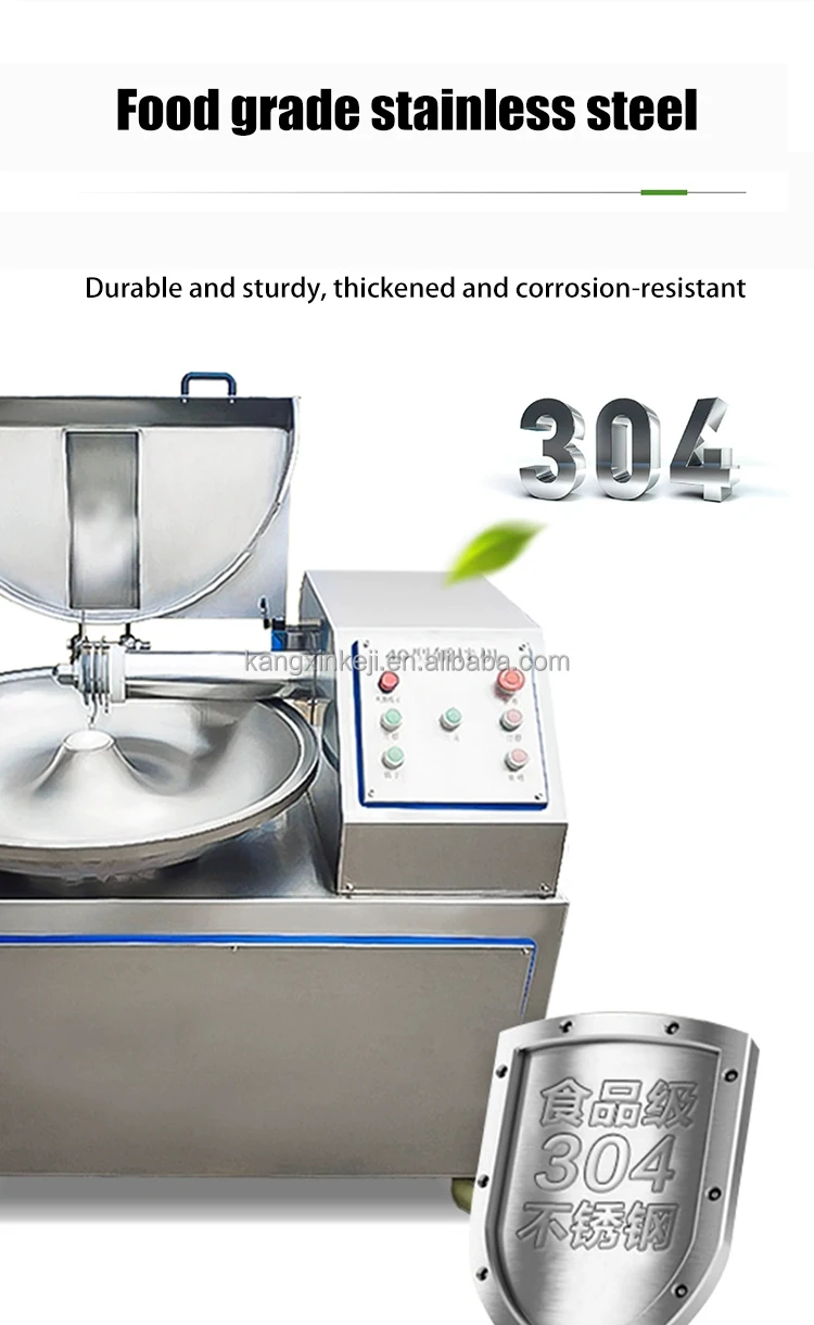 Silent 40 Kg Chopping And Mixing Cutting Mixer Bowl Cutter Meat Chopper ...