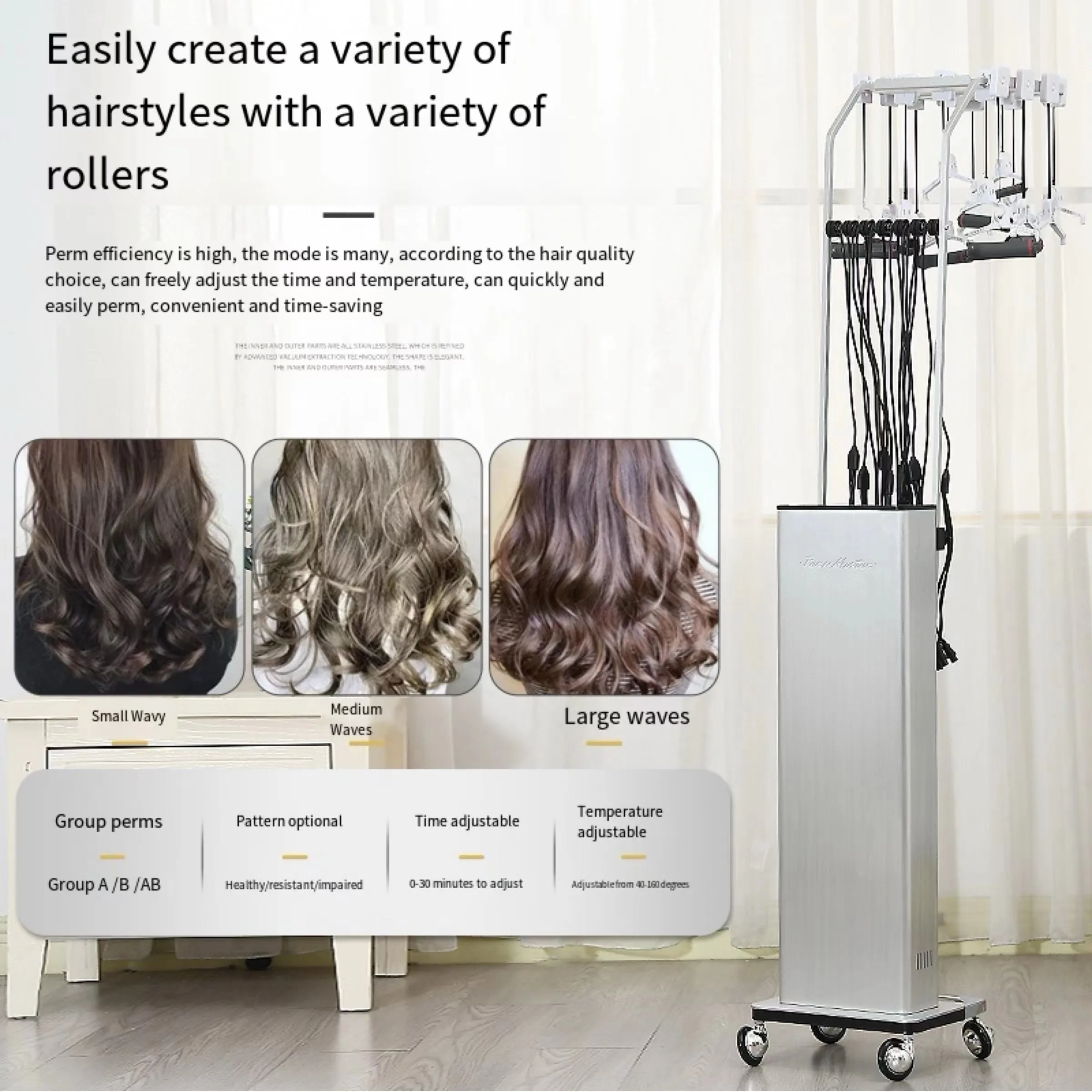 Manufacturer's Professional 220V Perm Machine for Salon Use Best Products for Permanent Hair ...