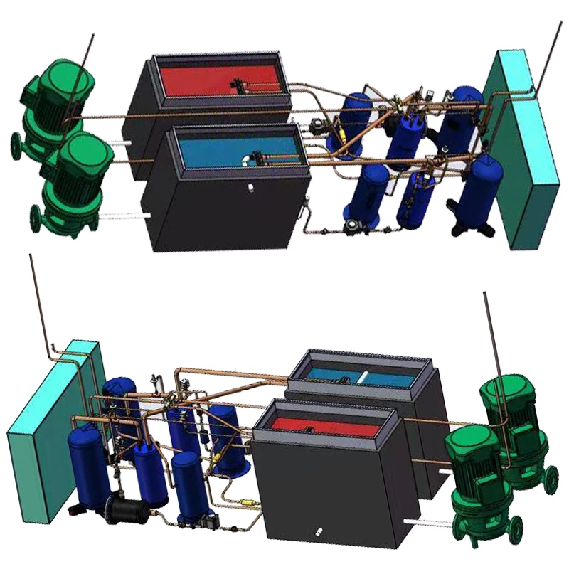 145+145kBTU Evaporator Assembly Complete of 22+22HP Dual Refrigerant ...