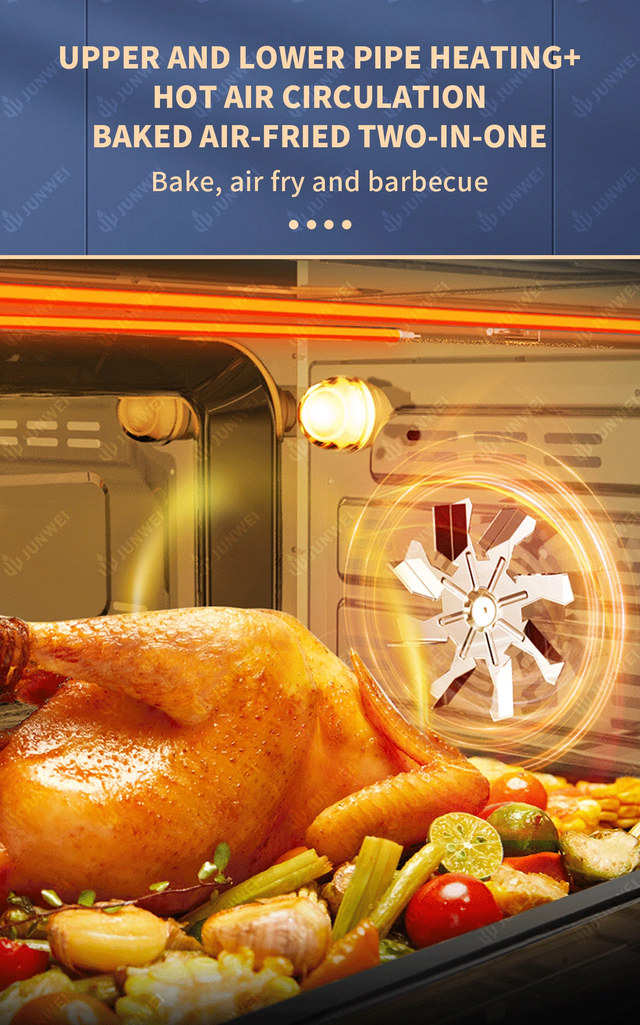 Junwei Table Multifunctional Firin Oven Bakery Home Conventional ...