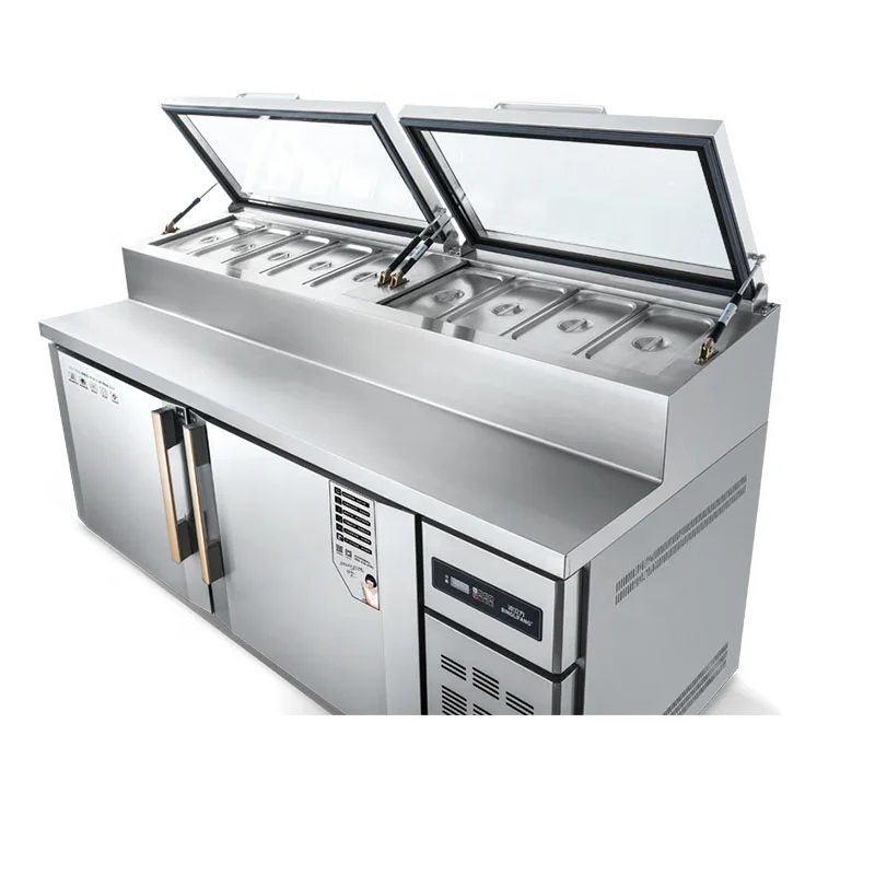 OSKE Restaurant Counter Top Refrigerator - Pizza Prep Table