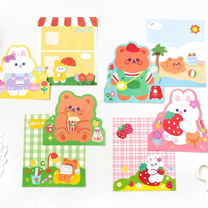 Europe 2024 Cute Classmate Memo Pad - 50 Sheets of Pastel Colours