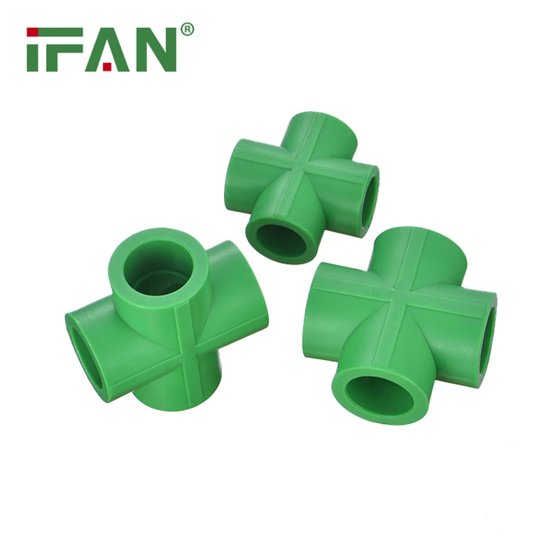Ifan Customization Ppr Pipes And Fittings Green Cross Tee Ppr Pipe ...