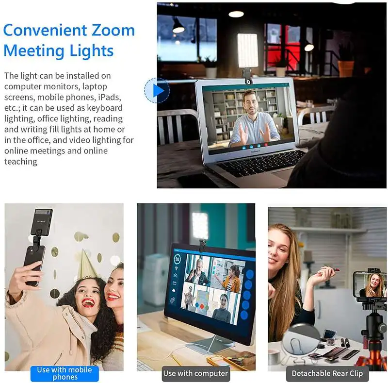 Neewer LED Video Conference Panel Light Kit - Enhance Your Calls