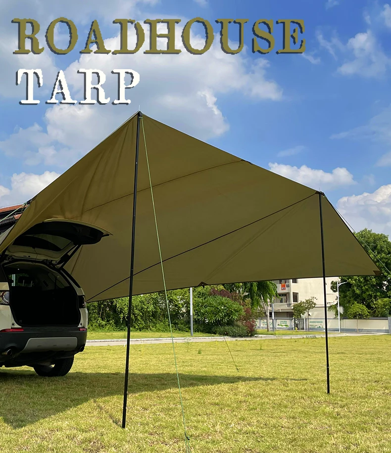 Portable Tailgate Car Awning Waterproof Rain Fly Tent for Camping SUV ...