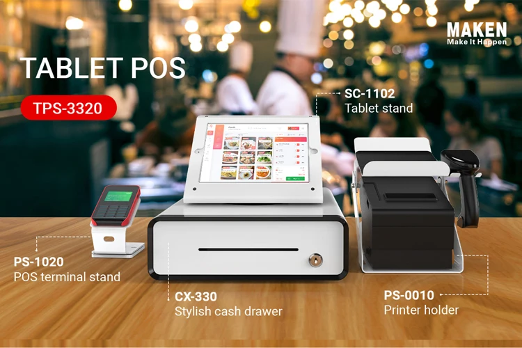Elegant Tablet POS - All in One Cash Drawer for Pos System