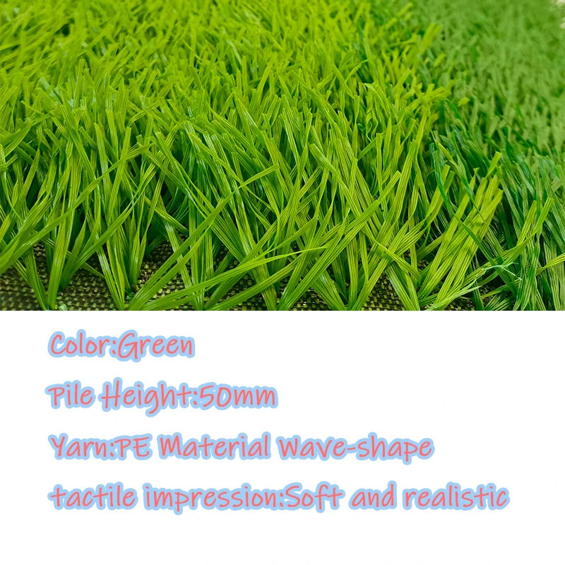 50mm Artificial Grass Soccer Fields PE Material Synthetic Turf Sports ...