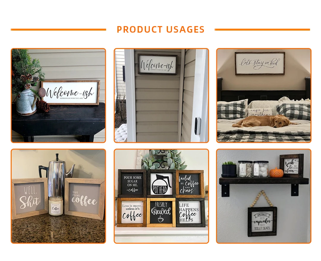 Sublimation Letter Wood Sign Plaques Porch Wooden Wood Crafts Blanks ...