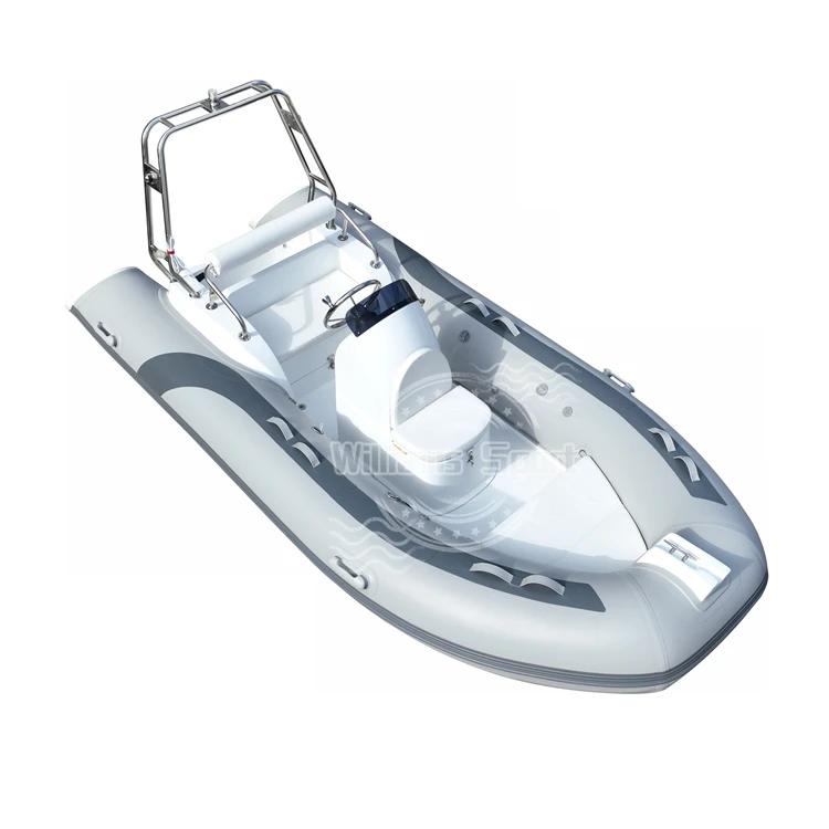 13ft Deep-v Hull Hypalon/pvc/orca Sport Fiberglass Rib Inflatable Boats ...