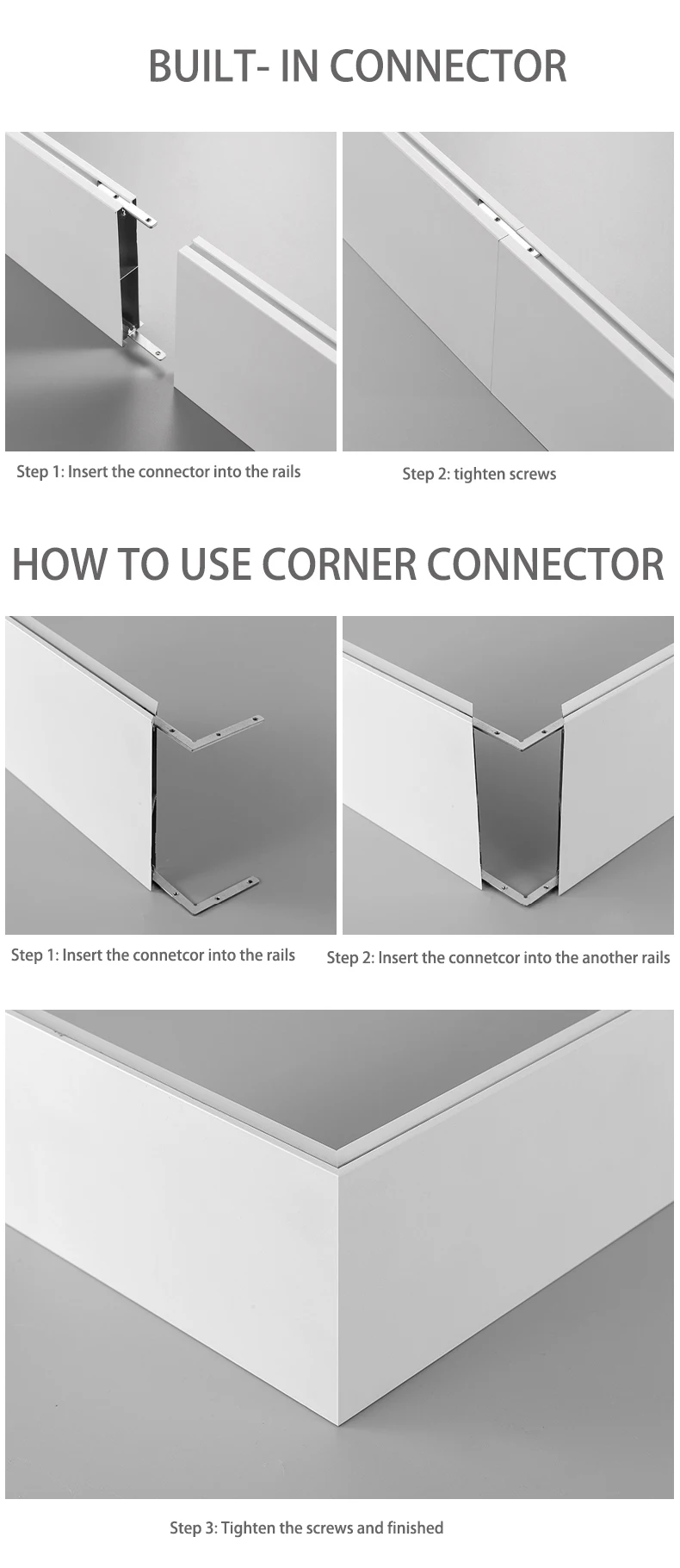 Large Size Plate Ceiling & Wall Mounted Curtain Pelmet Box Aluminum ...