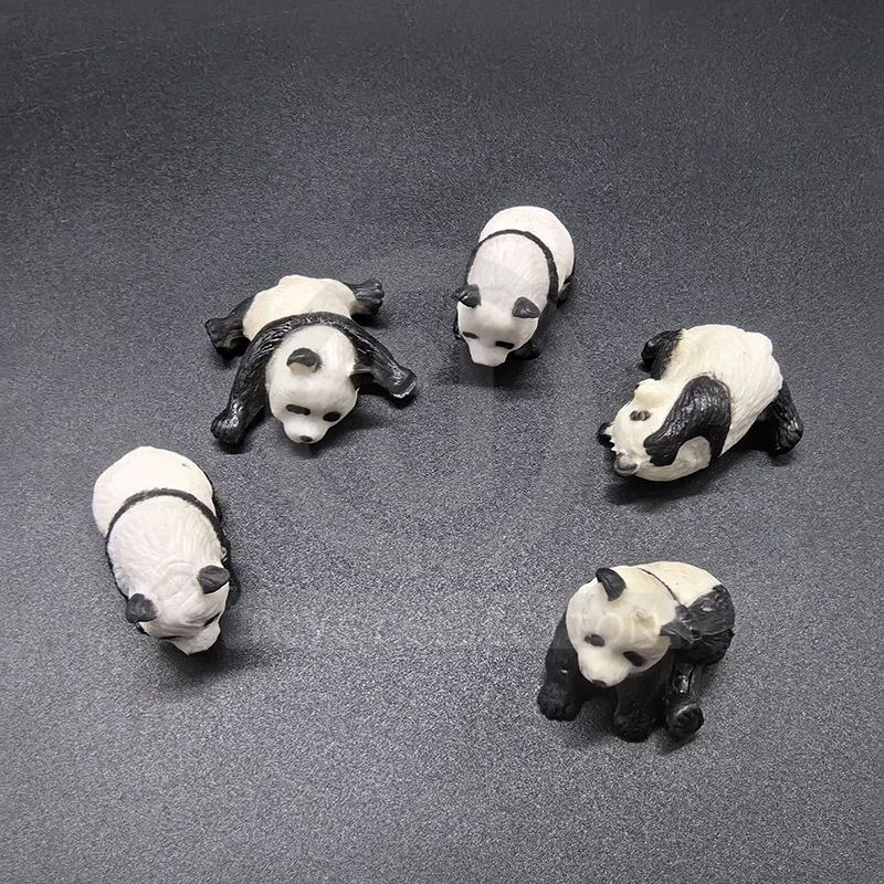 50 55mm 2'' Inch Capsule Toys Cute Doll Panda Figurines Collection Soft ...
