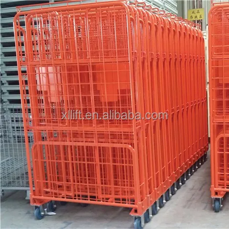 Warehouse Logistics Folding Stacking Storage Cage Container Stillages ...