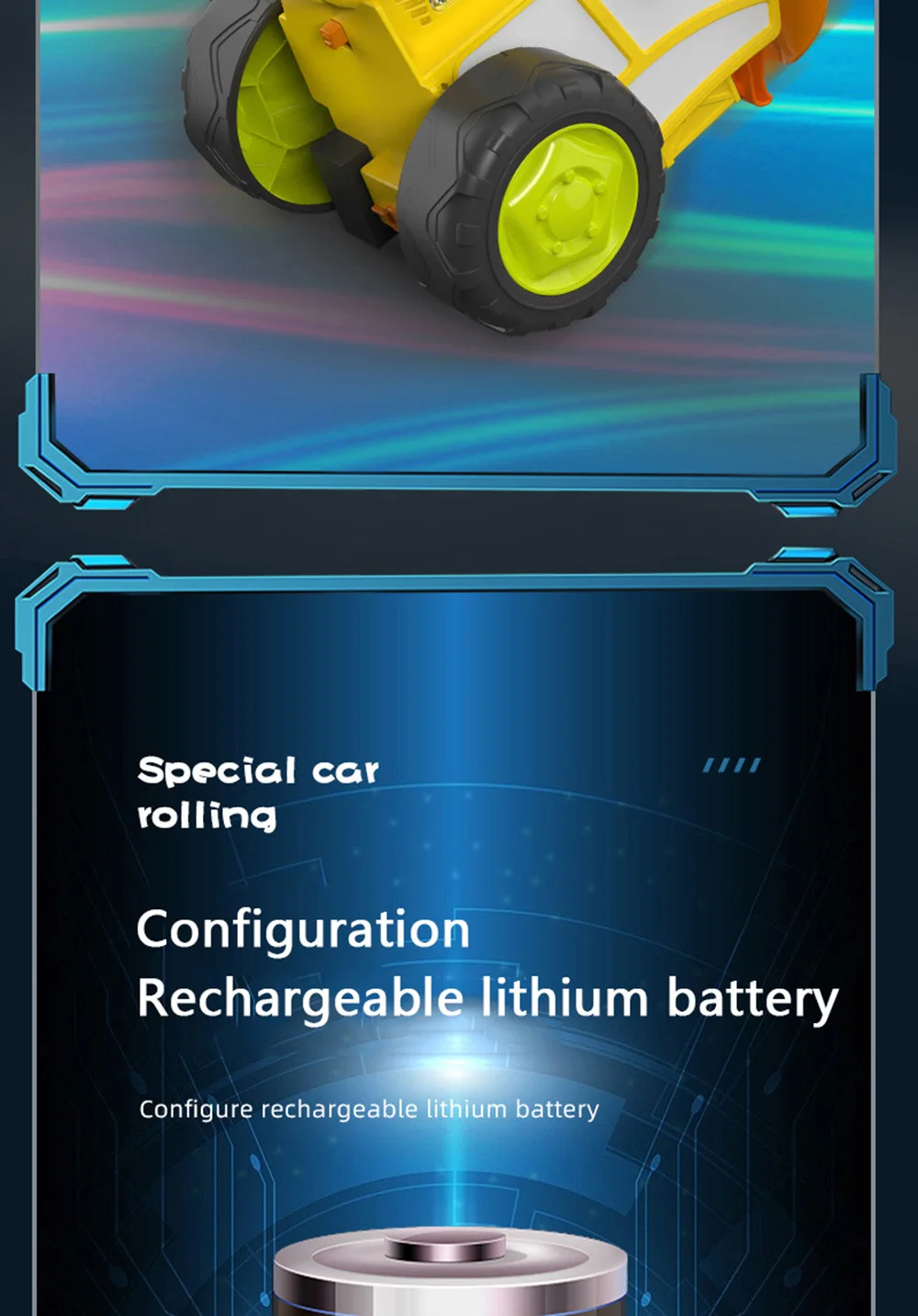 Cartoon Prank Bounce - Crazy Jumping Car Remote Control Toy