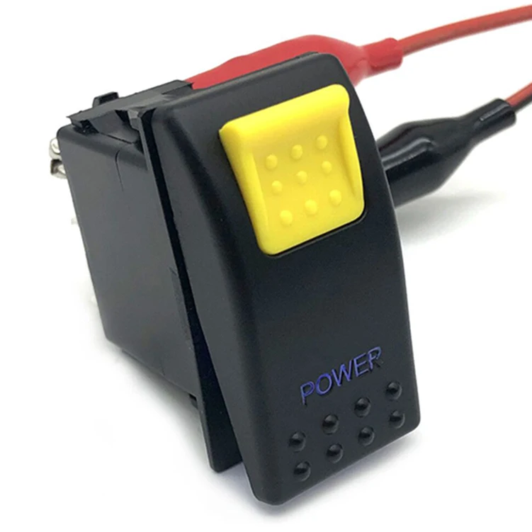 12V 20A 24V 10A Rocker Switch - Self Locking Safety Feature