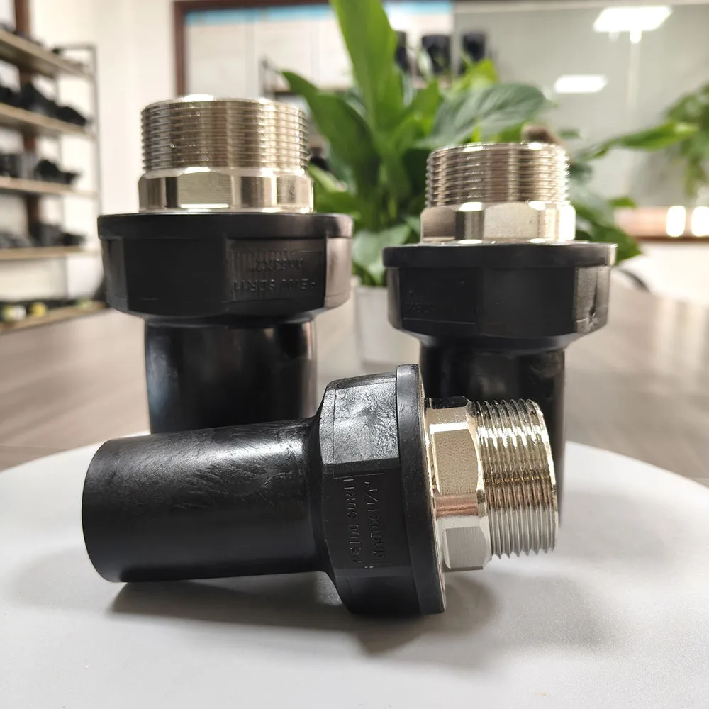 32mm*1M HDPE Male Thread Butt Weld Transition Adaptor Smooth Surface ...