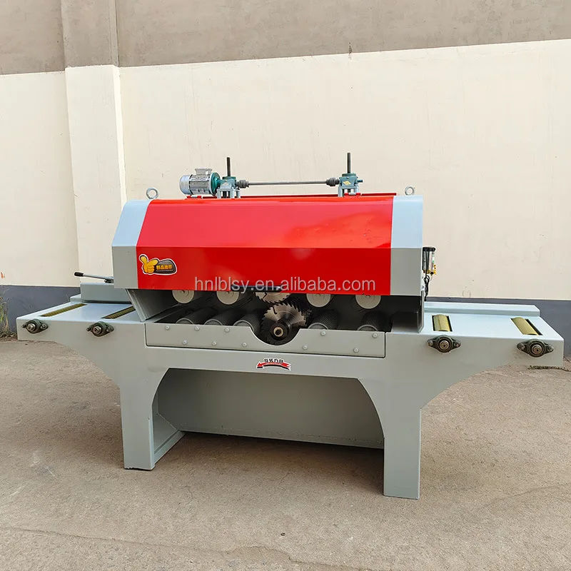 Circular Wood Cutting Multiple Rip Saw Machine Round Log square Lumber ...