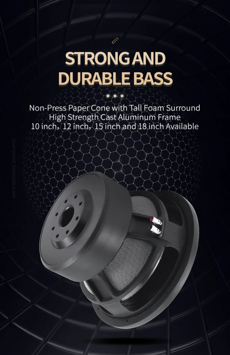 12" 4000w Bass Speakers In The Box For Cars 12 Inch 15" Powered Subwoofer Car Audio Speaker ...