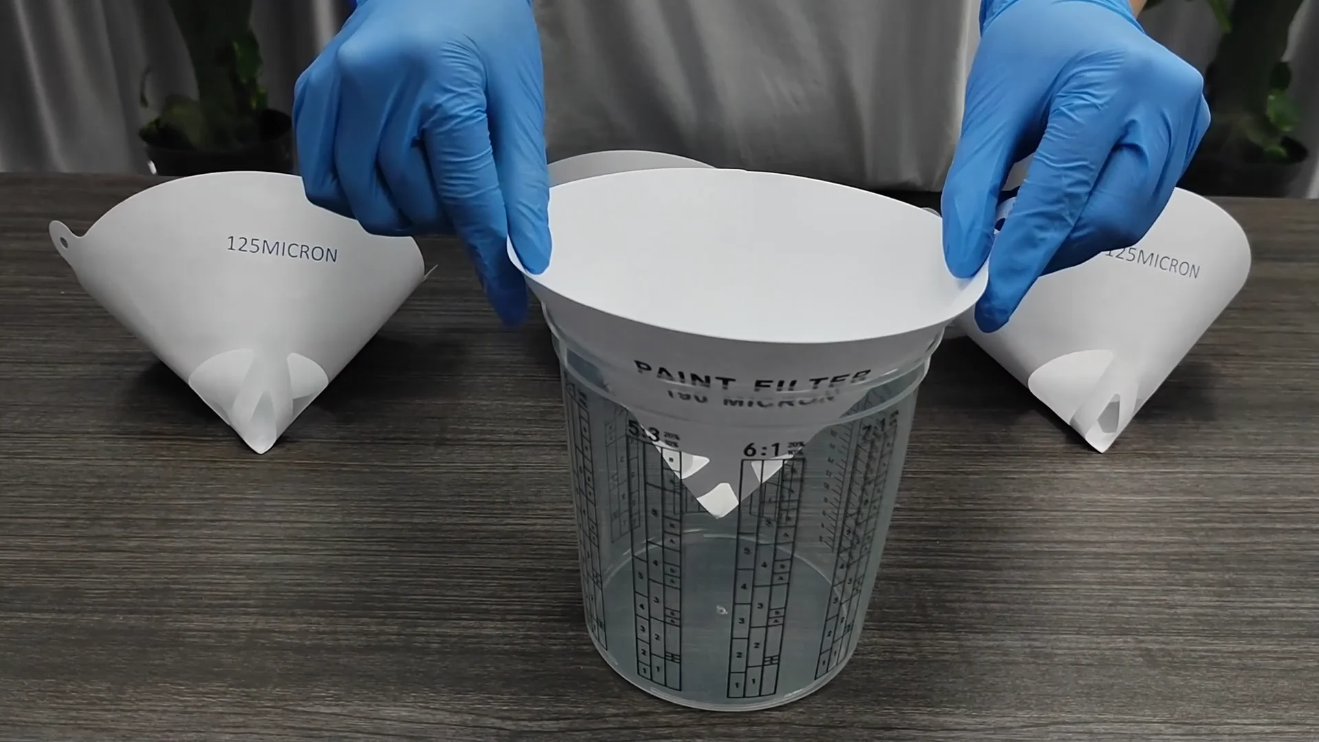 Disposable 190 Micron Paint Mixing Paper Funnel For Car Industrial ...