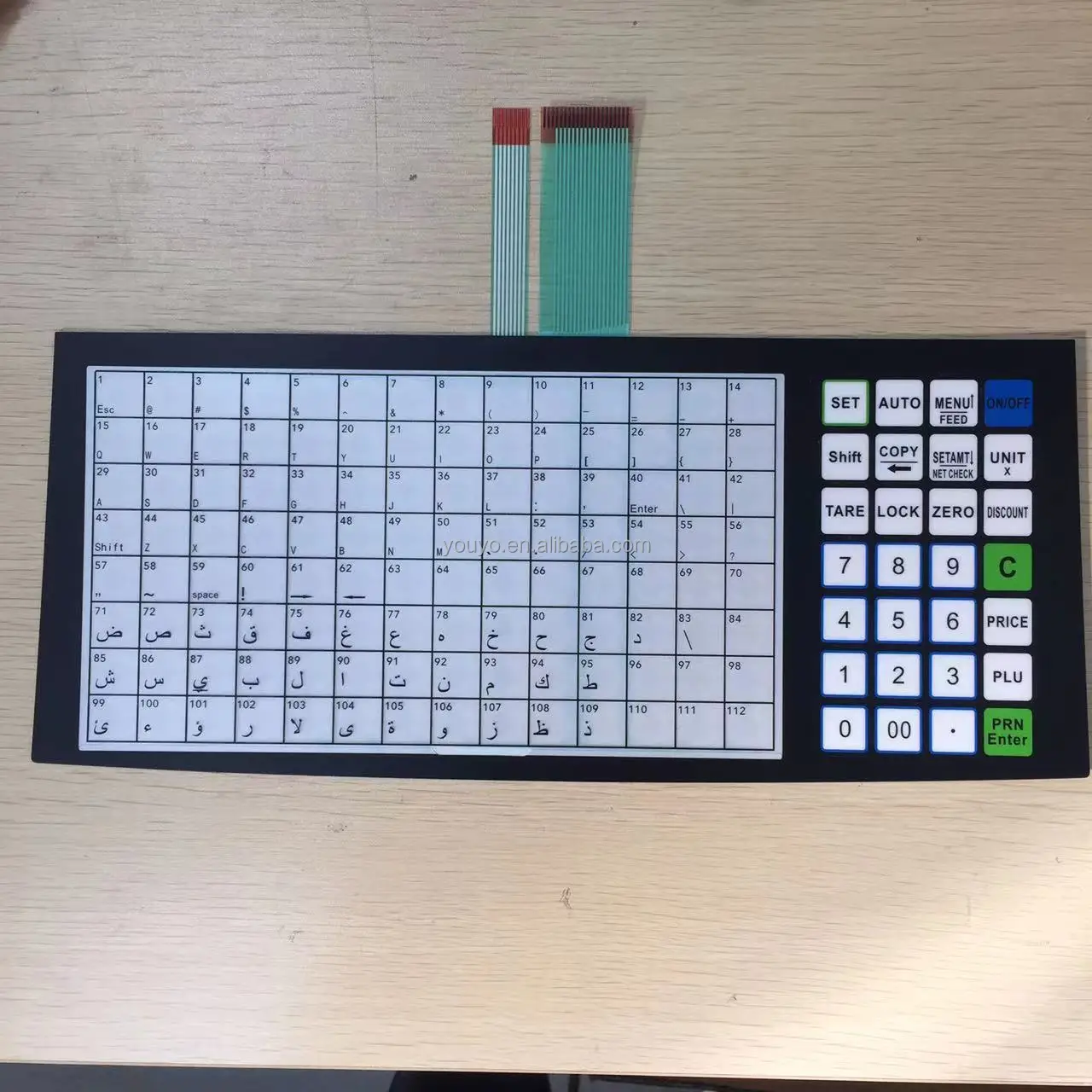 Used Rongta RLS1000 Keyboard - RLS1000A RLS1100C Printer Scale Keypad