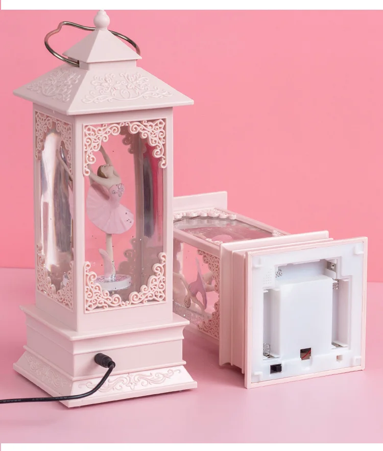 Hot Sale Foot Lift Ballet Lantern Music Box Handmade Gift For ...