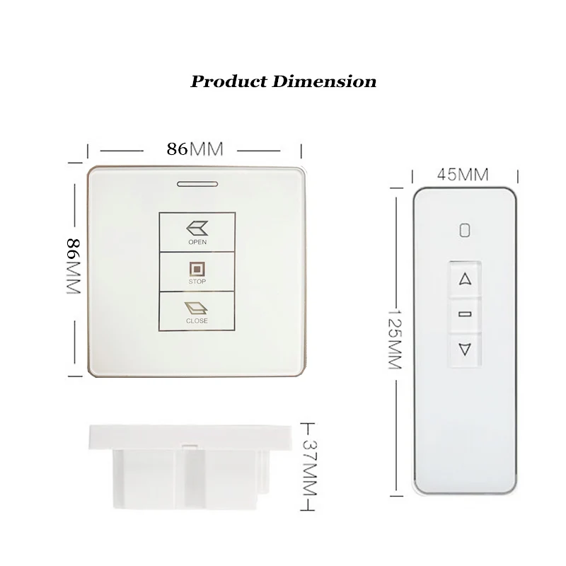 AC Wall Switch Curtain Controller for Chain Window Opener Linear ...