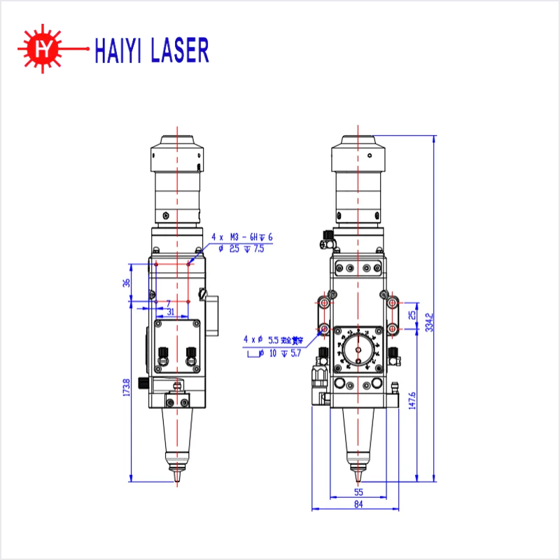 Laser Cutting Machines Laser Cut Head Metal Cutting Head 1000w 1500w ...