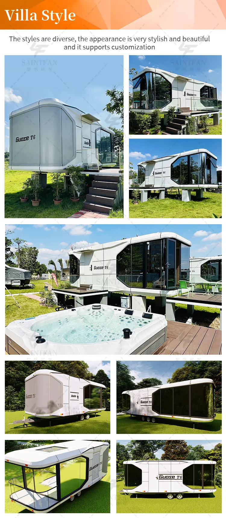Movable Precast Capsule Container House Economical Precast Capsule ...