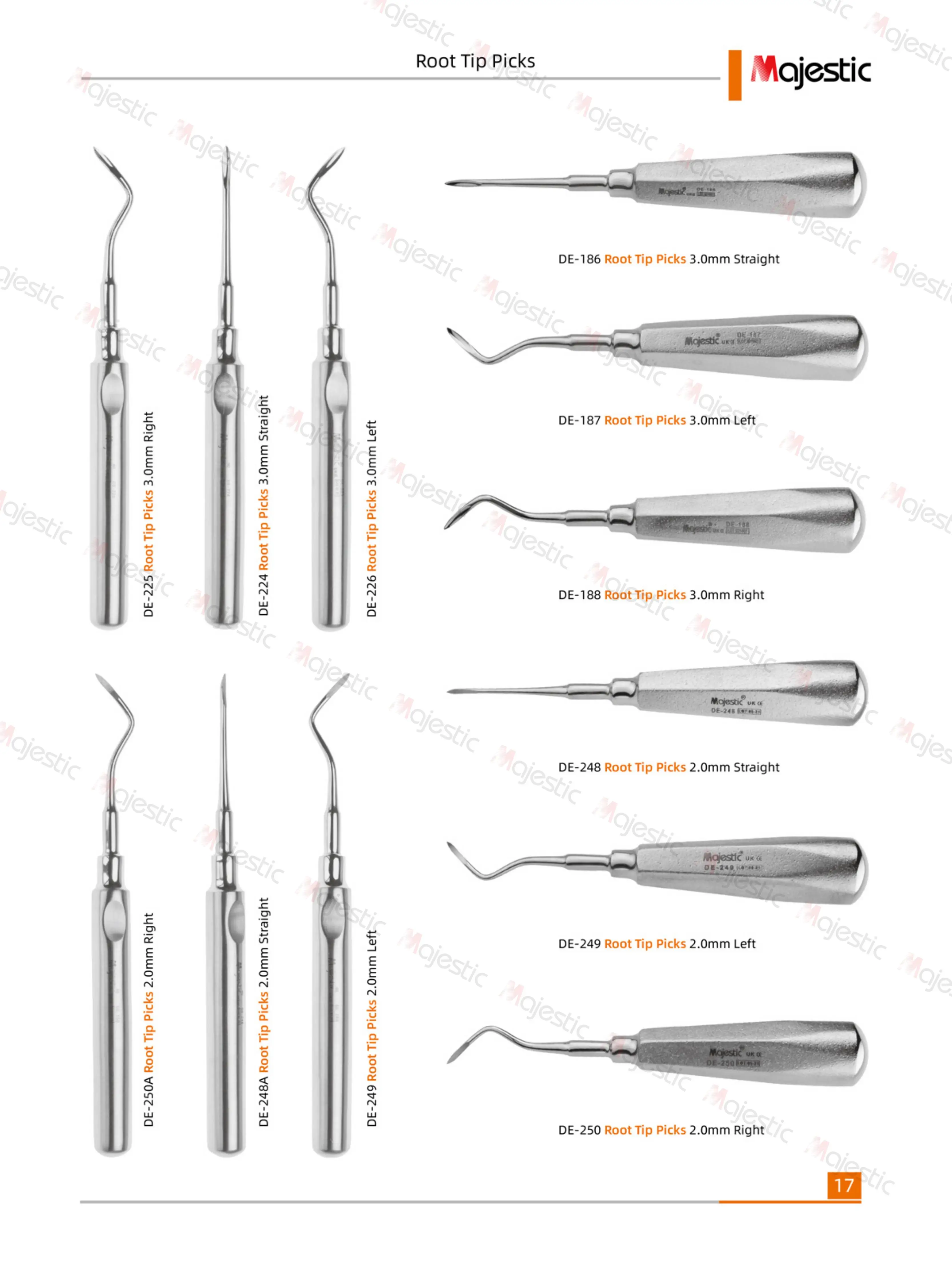 Straight Curved Apical Elevator Root Tip Elevator Dental For Dental ...