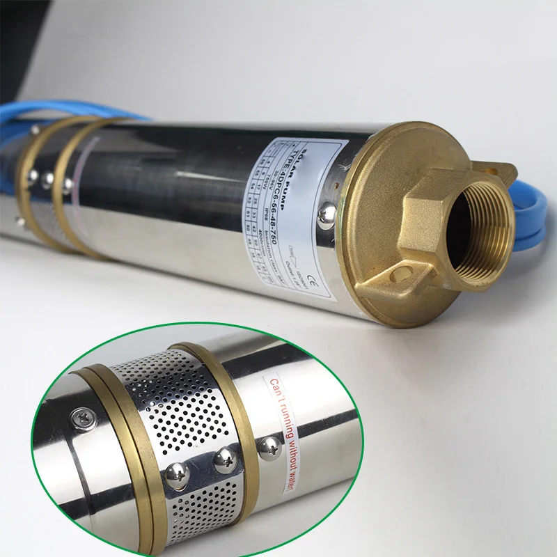 1500W 4" DC Screw Deep Well Solar Water Pump Kits MPPT Controller Bore ...