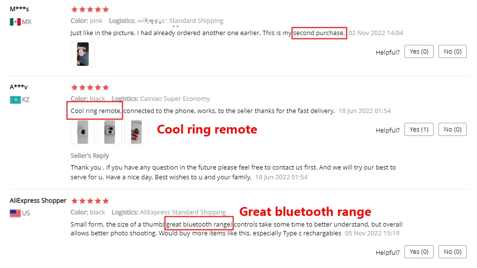2024 New Tiktok Remote Control Scroll Ring Page Turner Fingertip Video Controller Wireless Bt ...