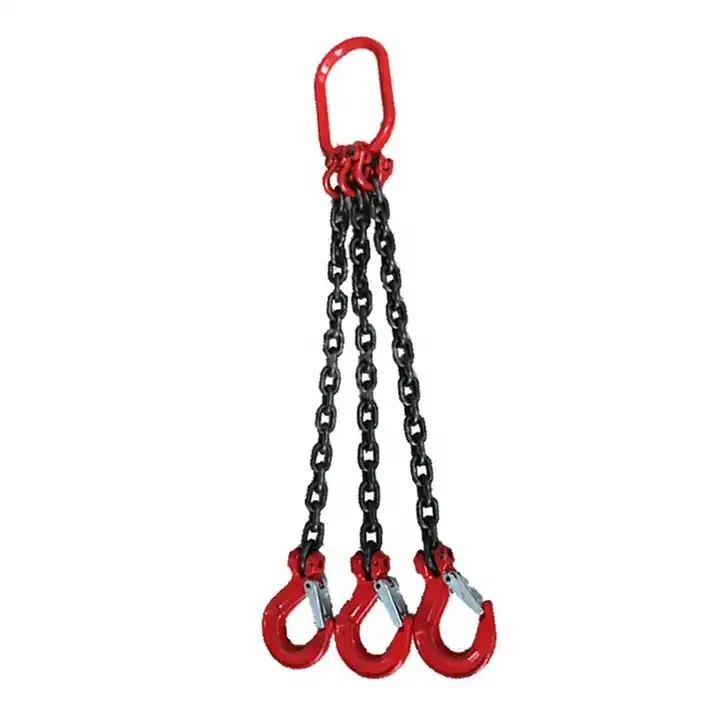 8 Ton 2-Leg Chain Sling 16 mm Diameter Grade 80 Welded Steel Hoisting ...